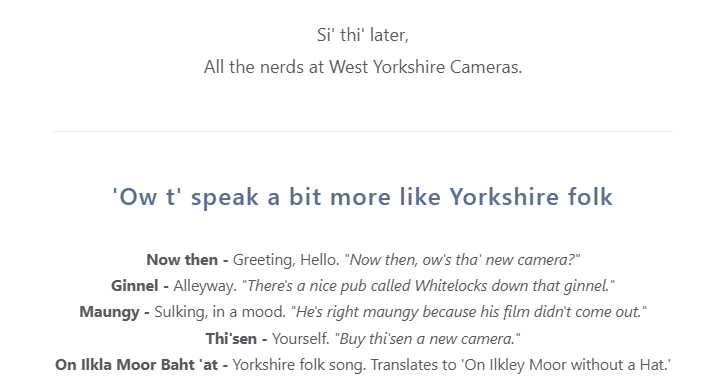 Goodbye WY Cameras – S.H.O.U.T.